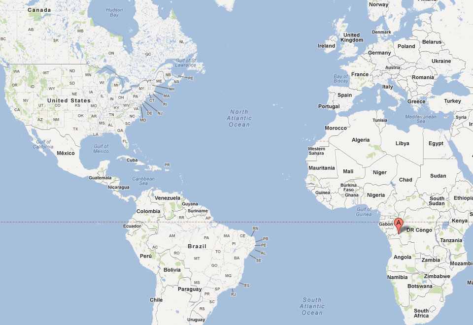 Kinshasa Map - Democratic Republic Congo