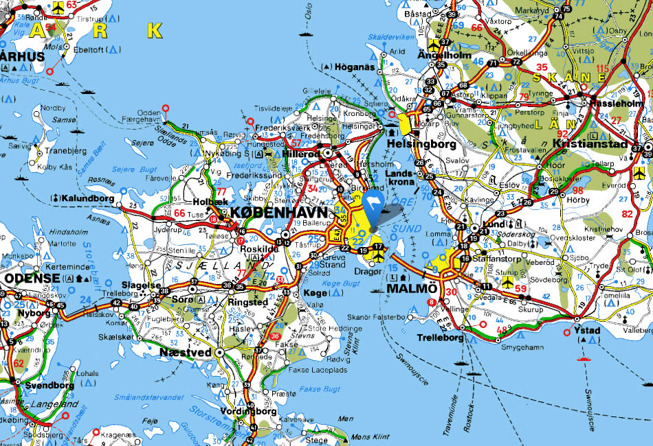 Copenhagen Map - Denmark