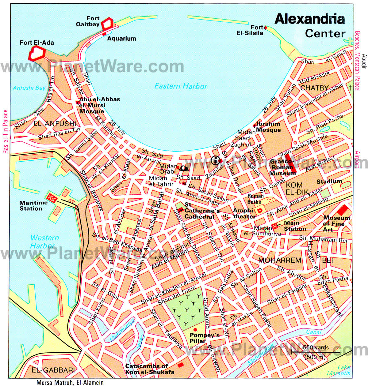 Alexandria Map - Egypt