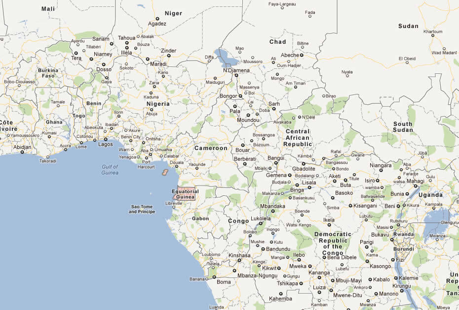 Equatorial Guinea Map