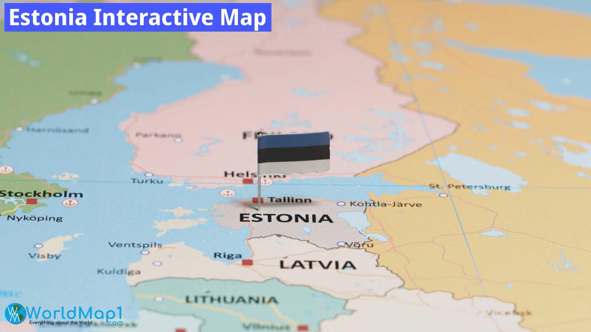 High Detailed Estonia Map