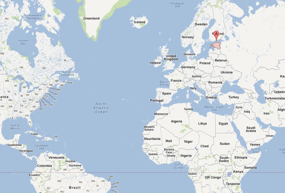 Estonia Map - Estonia
