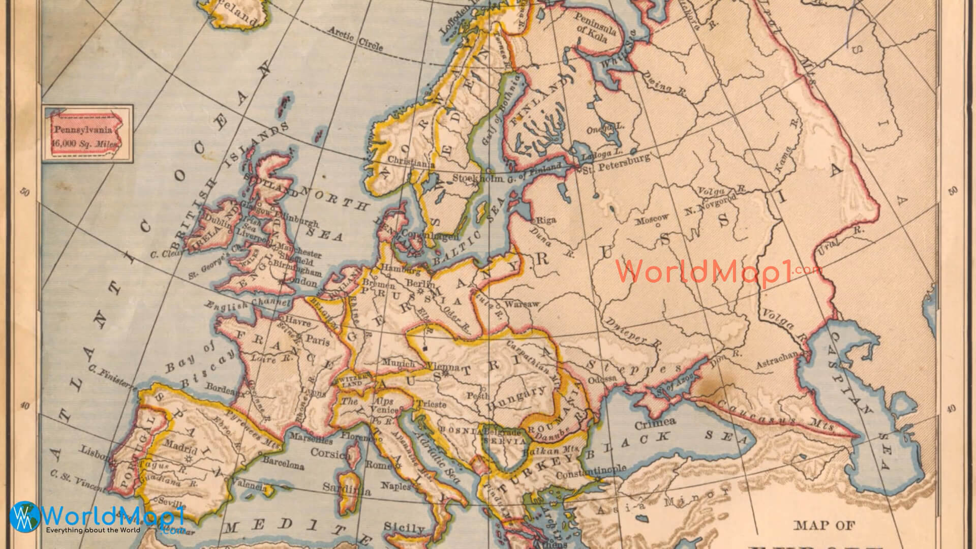 Europe Maps and Countries Map 3