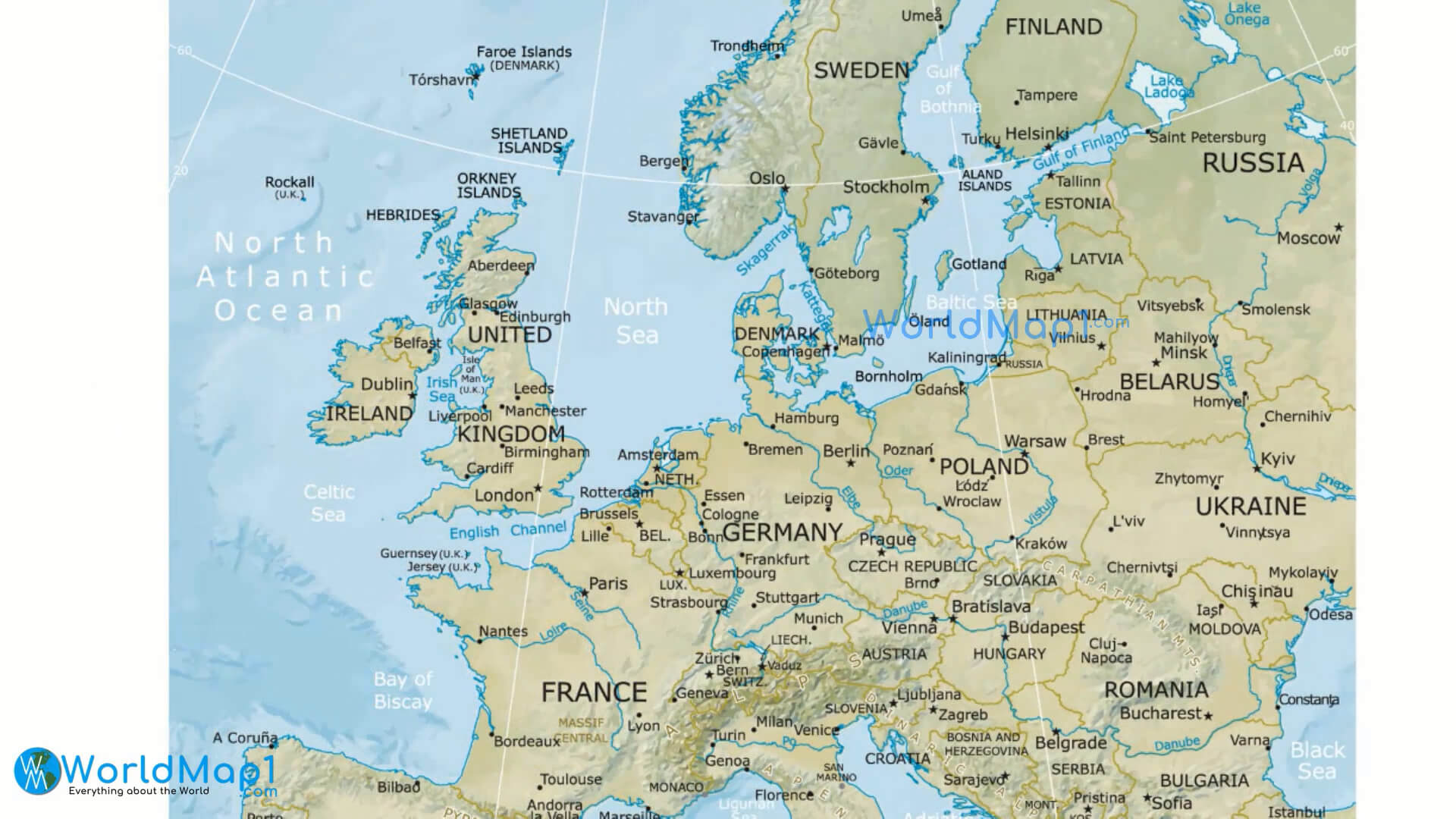 Map of Europe