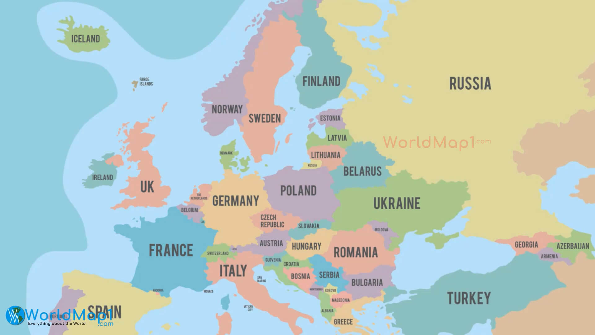 Europe Maps and Countries Map 1