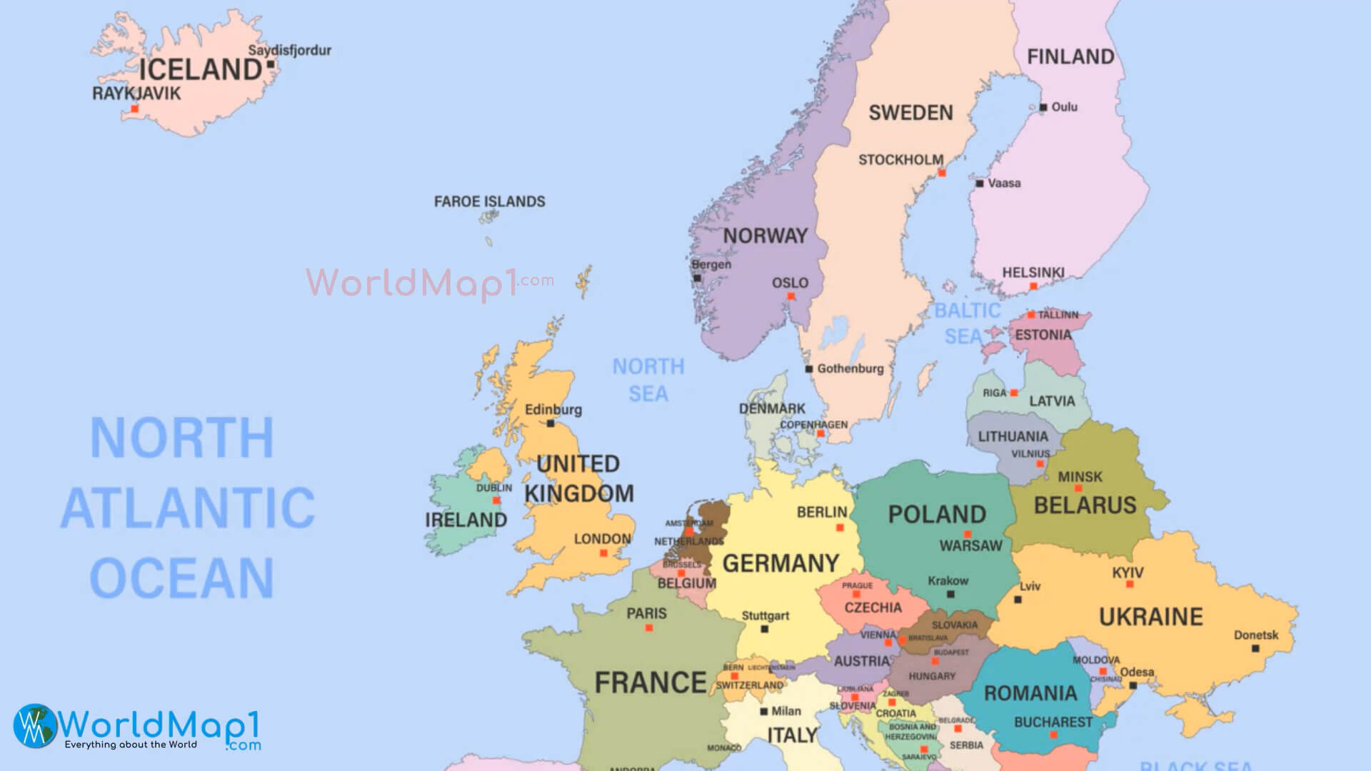 Europe Maps and Countries Map 1