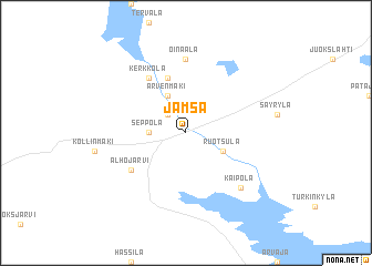Jamsa Map - Finland