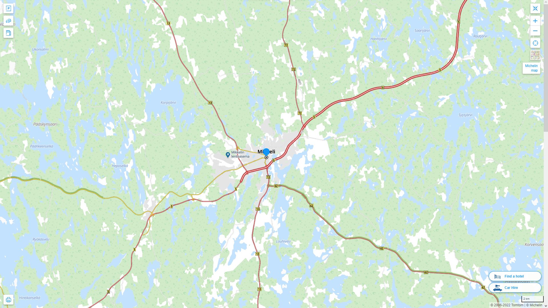 Mikkeli Map - Finland