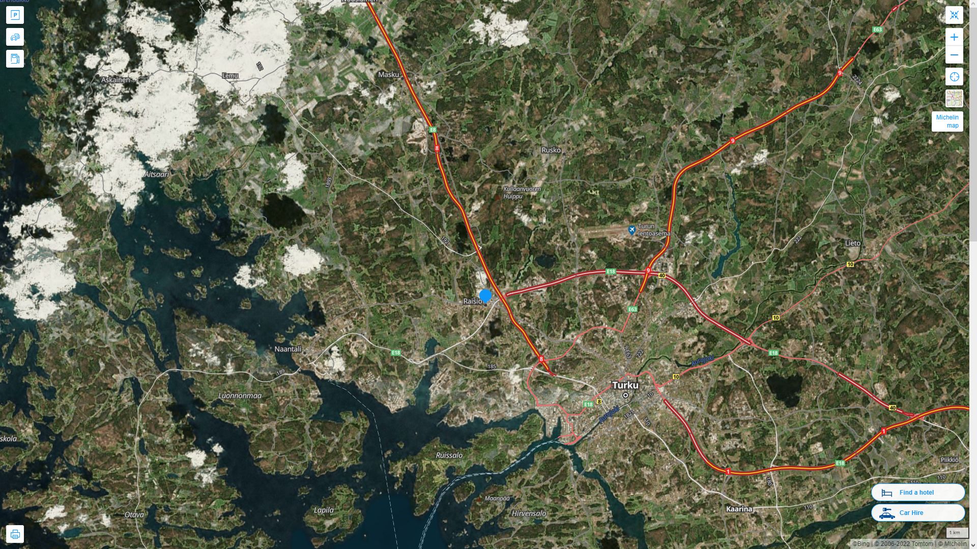 Raisio Map - Finland