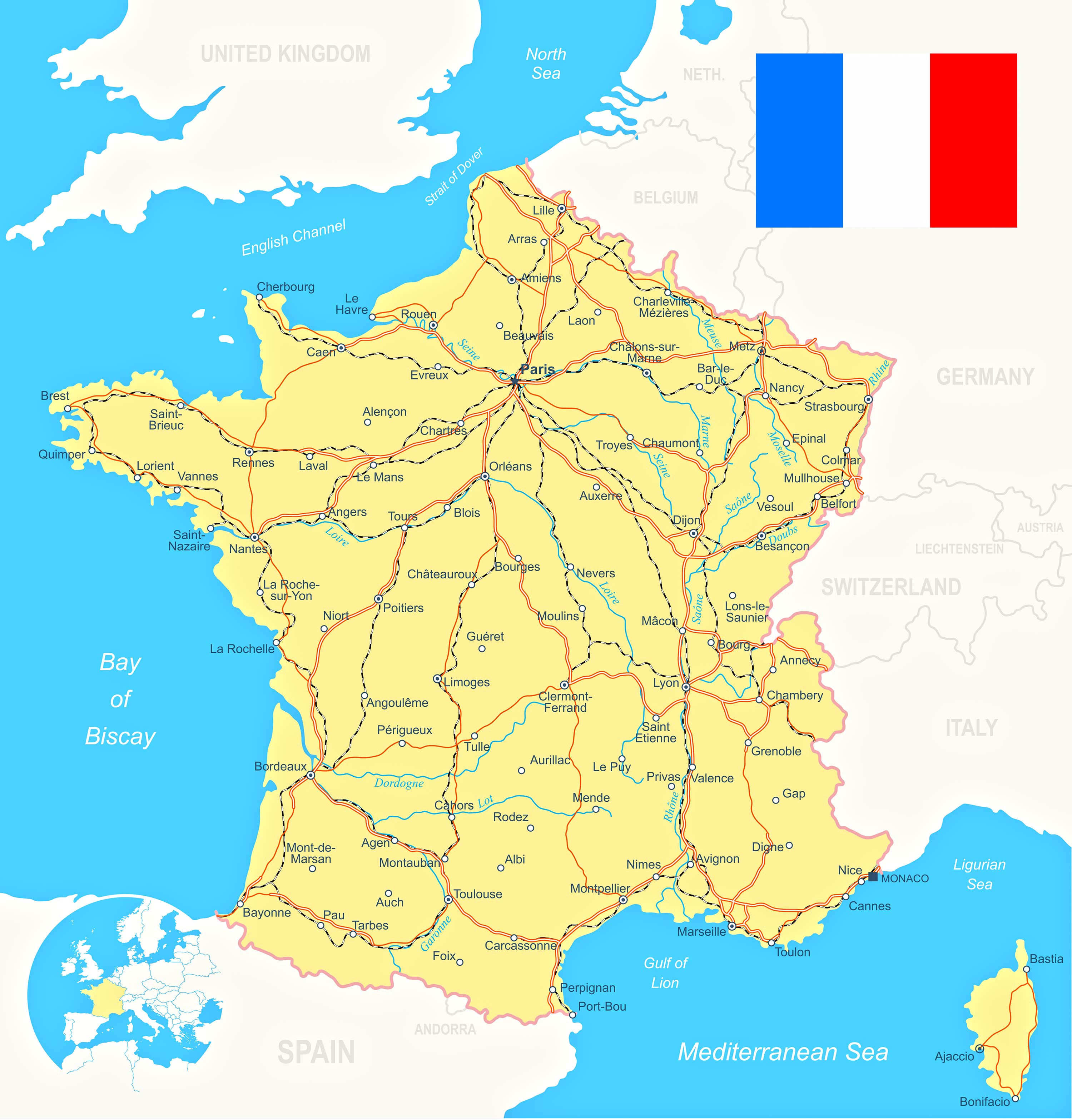 Navigating France: A Cartographic Journey Through its Region