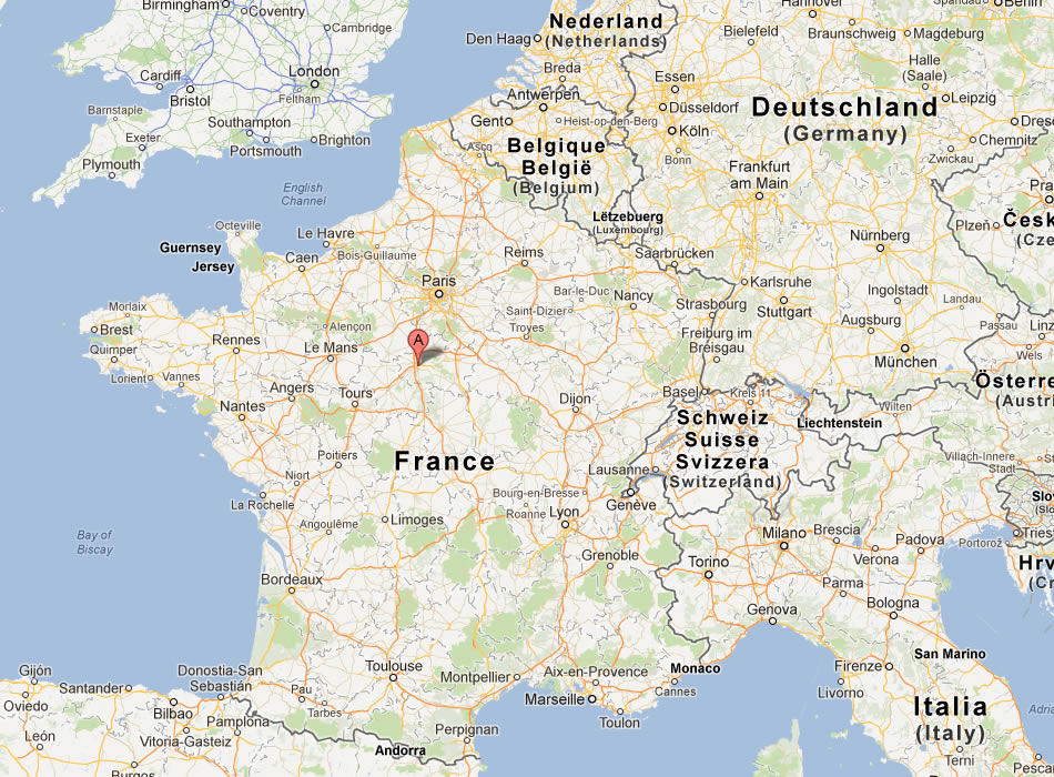 Orleans Map France