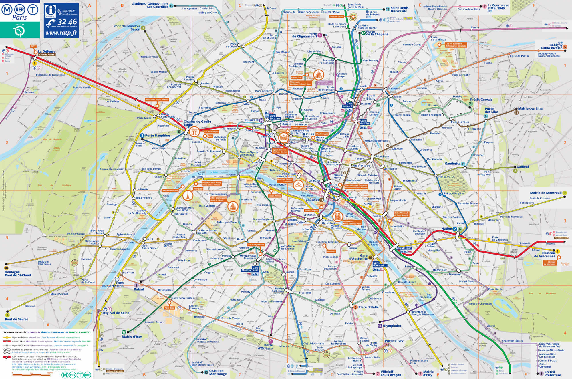 Paris Map - France