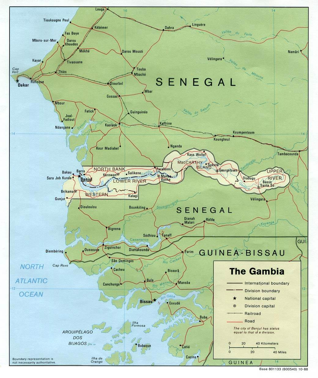 Gambia Map - Gambia