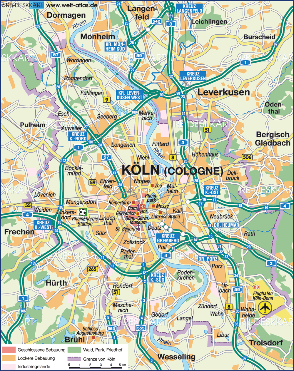 Koln Map - Germany