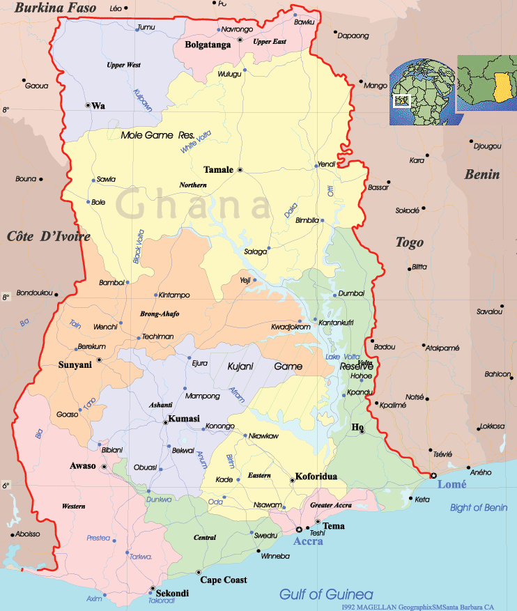 Kumasi Map - Ghana
