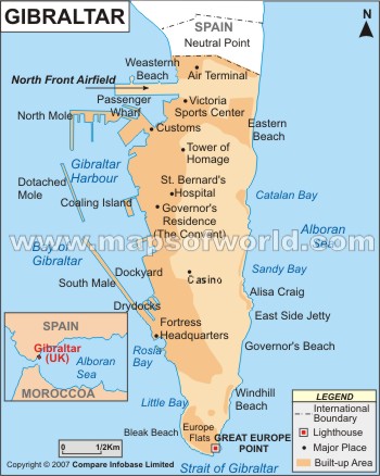Gibraltar Map - Gibraltar