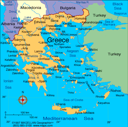Patras Map - Greece