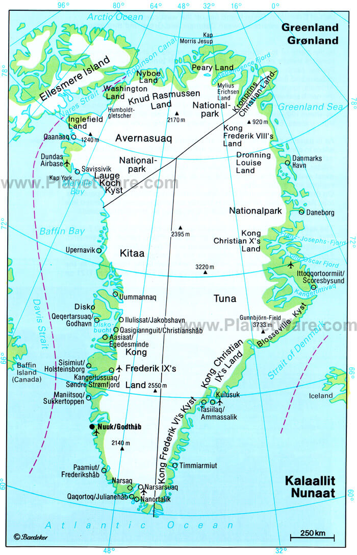 Greenland Map - Greenland