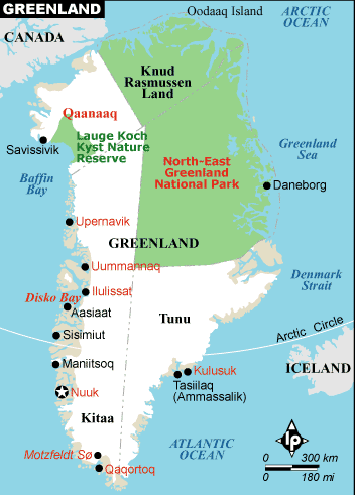 Nuuk Map - Greenland
