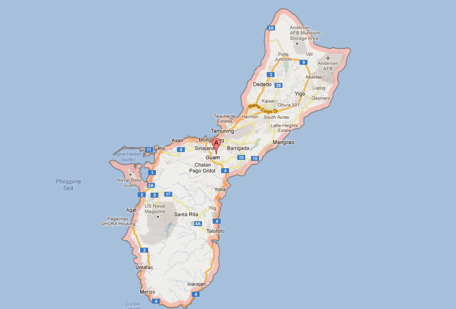 Guam Map