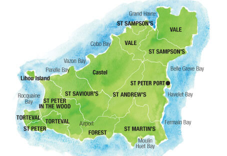 Guernsey Map - Guernsey