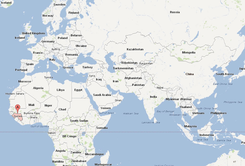 Guinea Map - Guinea