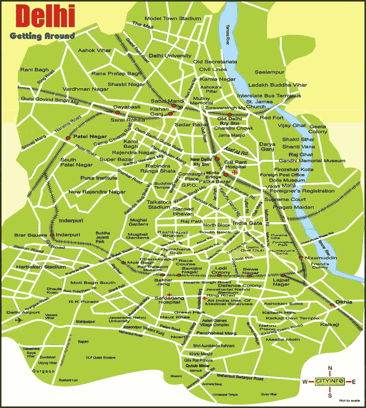 Delhi Map