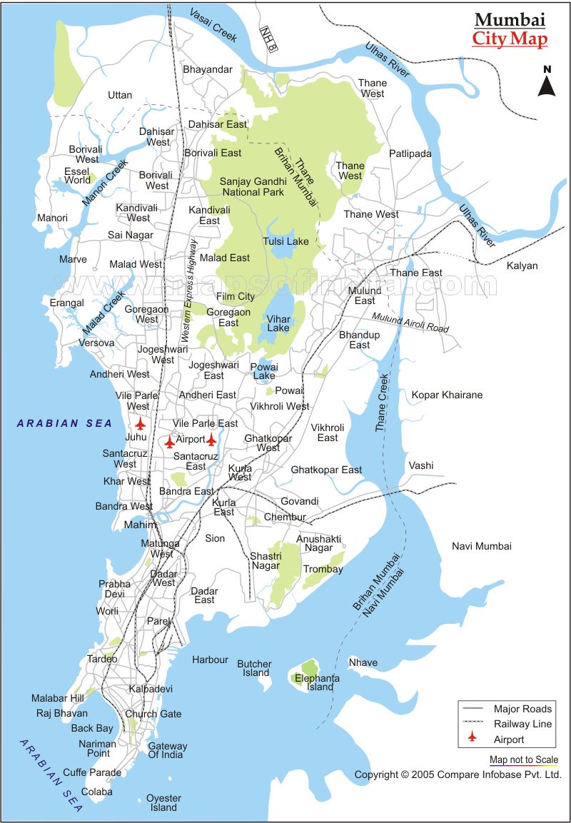 Mumbai Map - India