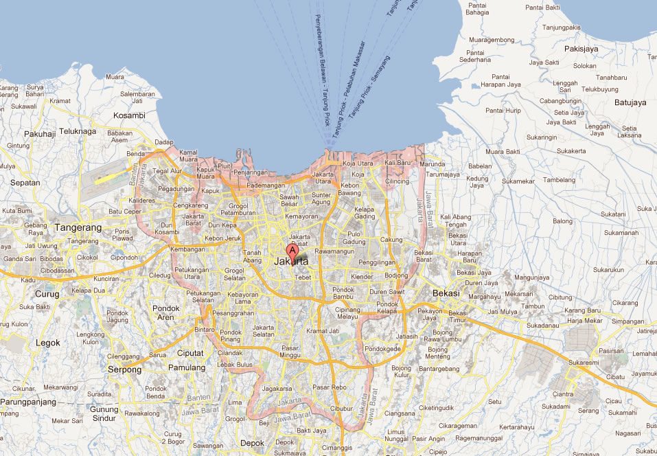 Jakarta Map - Indonesia