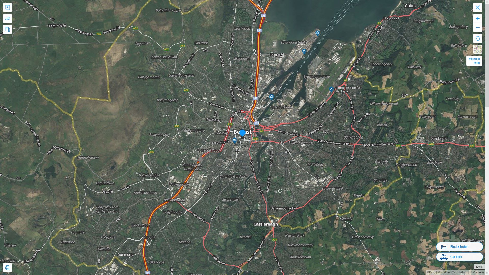 Belfast Map - Ireland