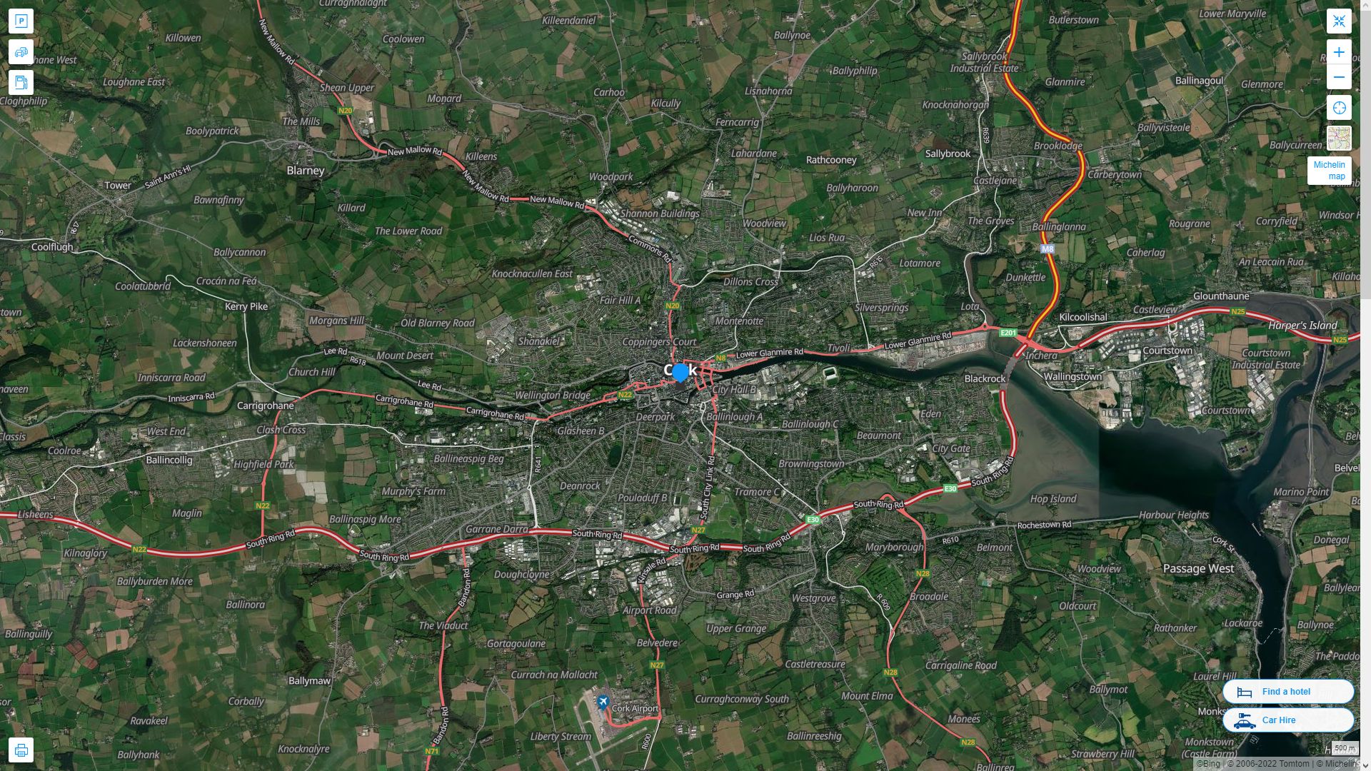 Cork Map - Ireland