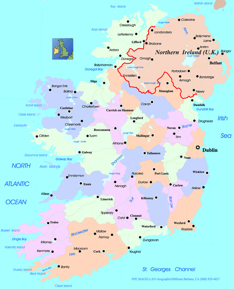 Dublin Map - Ireland