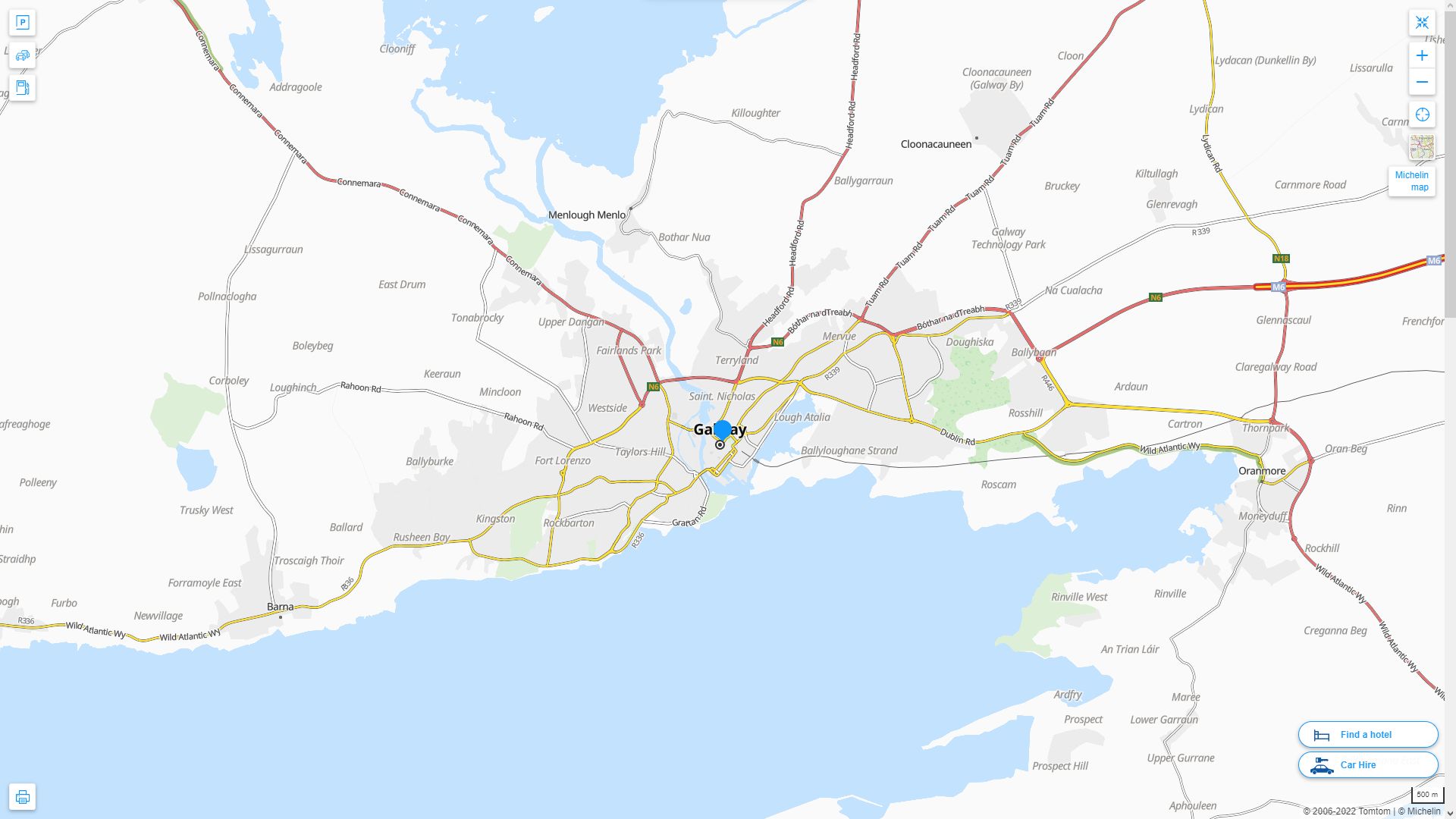 Galway Map - Ireland