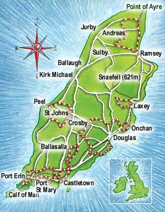 Isle of Man Map - Isle of Man
