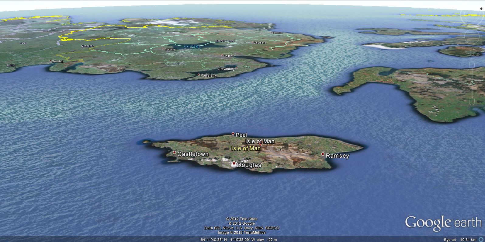 Isle of Man Map