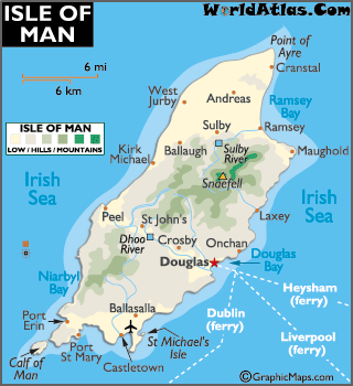 Isle of Man Map - Isle of Man