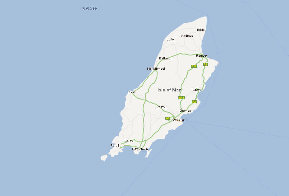 Isle of Man Map - Isle of Man
