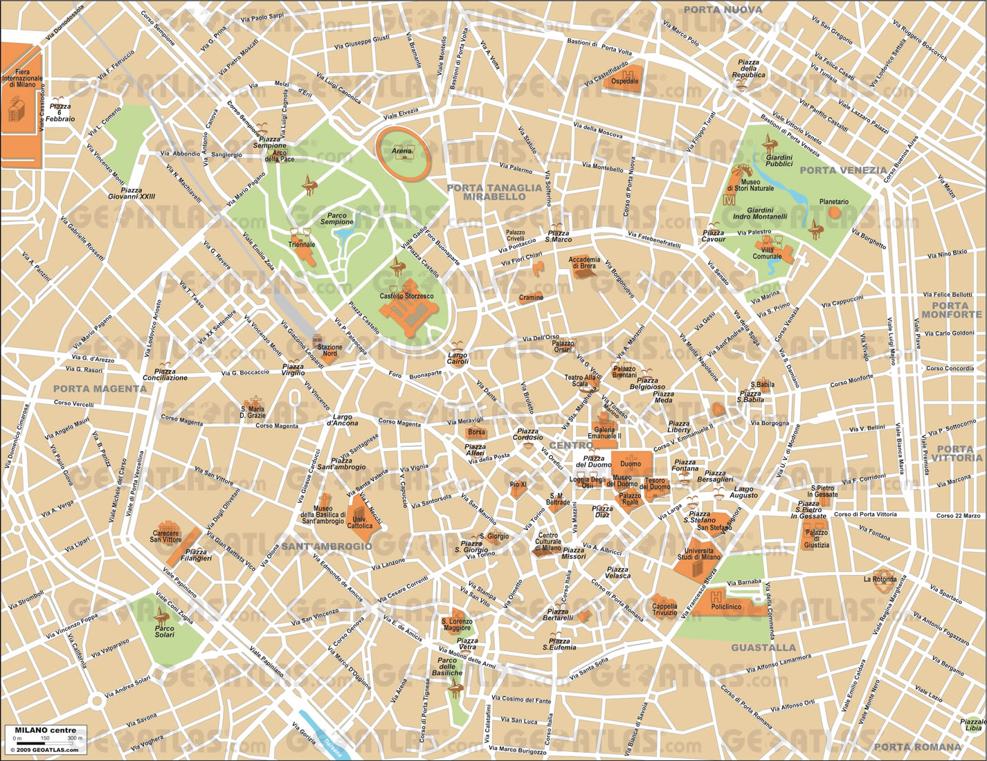 Milan Map - Italy