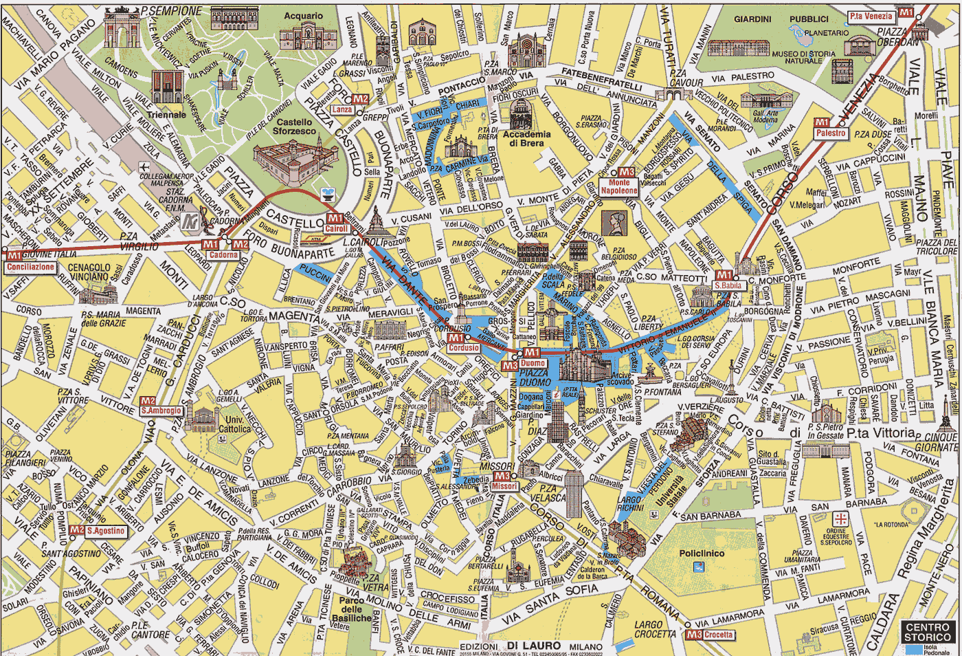 Milan Map - Italy
