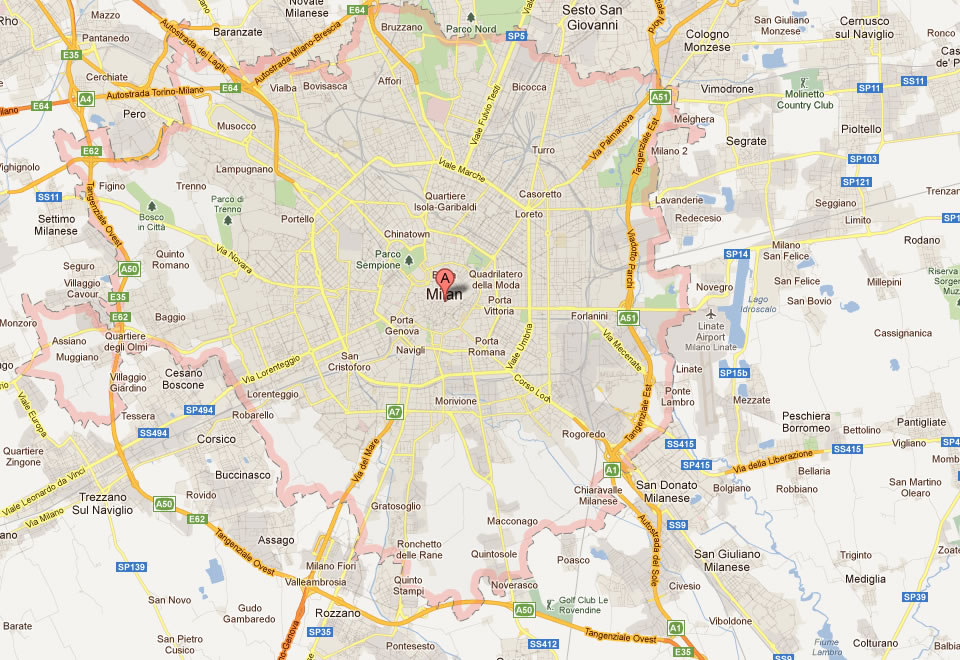 Milan Map - Italy