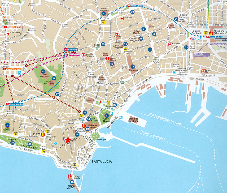 Napoli Map - Italy
