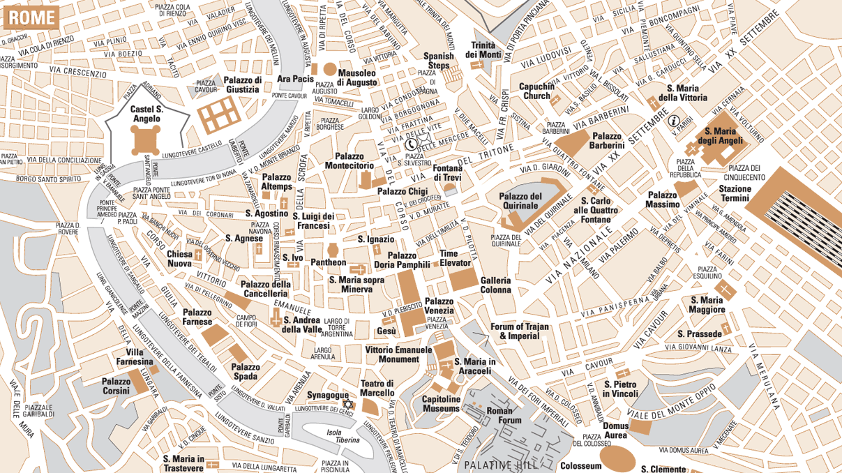 Rome Map - Italy