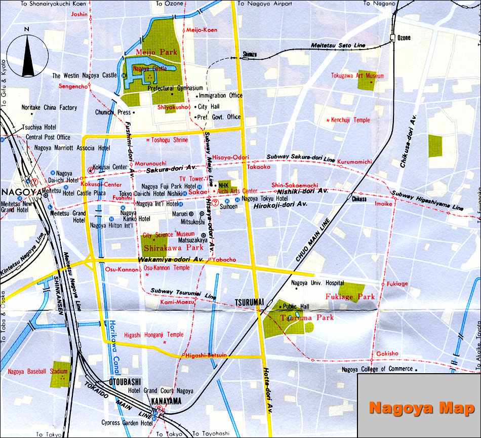 Nagoya Map - Japan