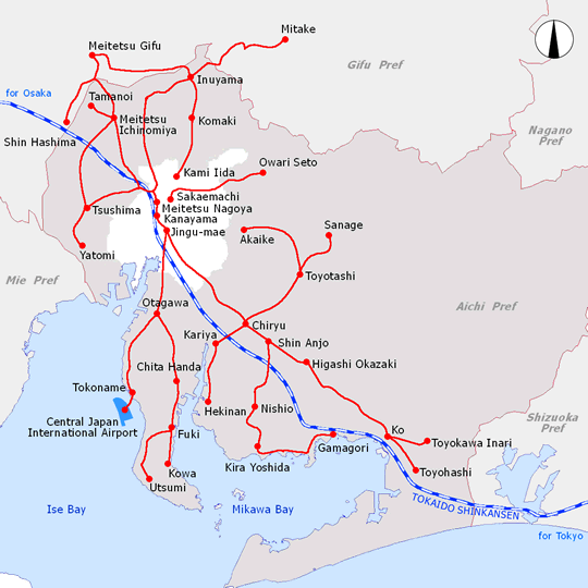Nagoya Map - Japan