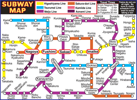 Nagoya Map - Japan