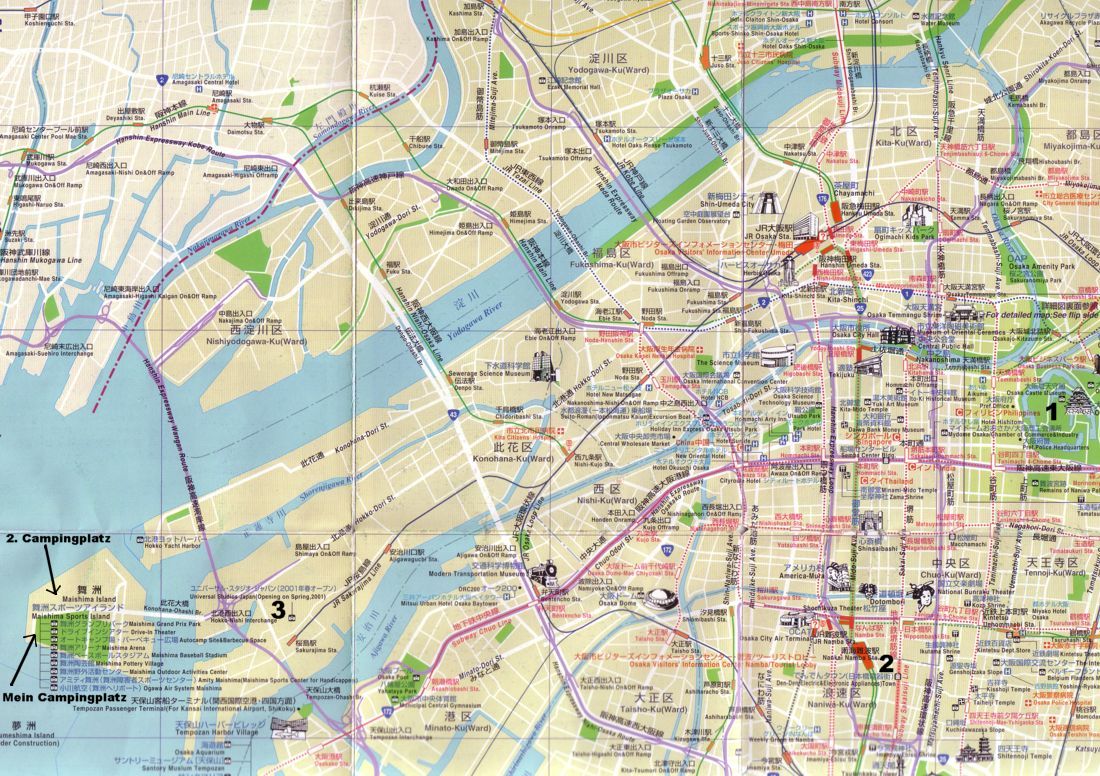 Osaka Map - Japan