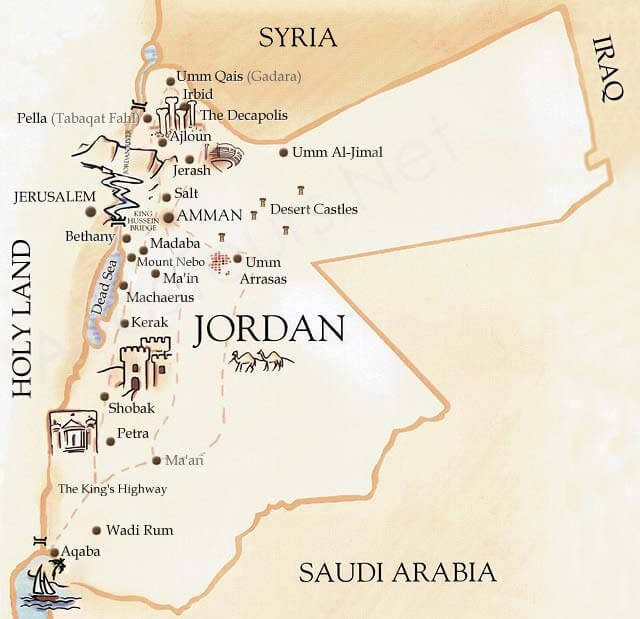 Jordan Map - Jordan