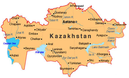 Kazakhstan Map