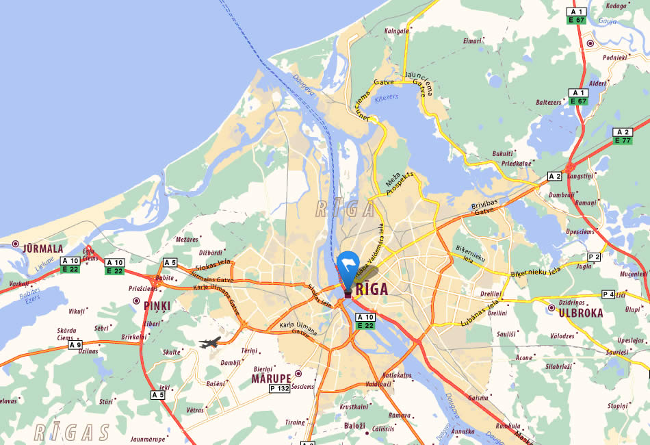 Riga Map - Latvia Riga Map - Latvia