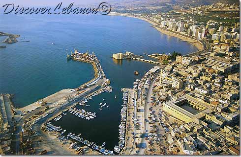 Saida Map - Lebanon